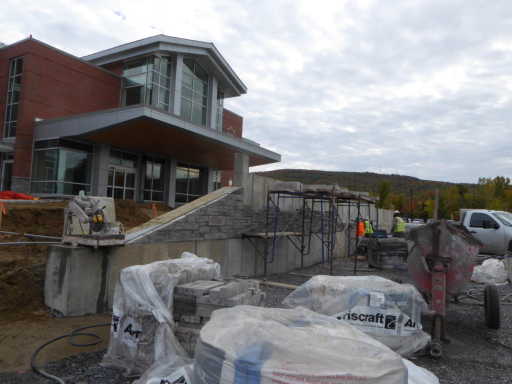 Retaining Wall Going Up in front of Medical Office Building ...